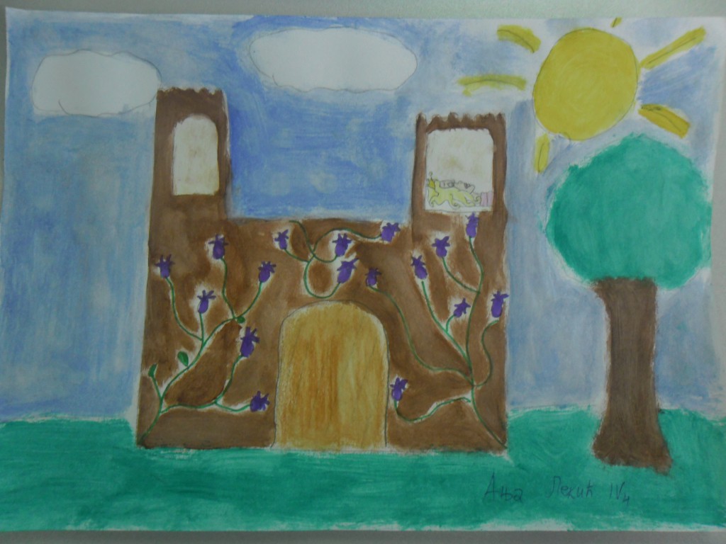 Likovni rad dana: Trnova Ružica - ilustracija - Pokazivač